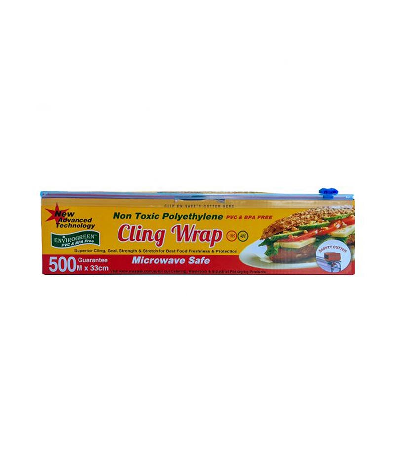 Max Valu Plastic Cling Wrap (33cm x 500mm) - 6 Rolls Per Box | Stone ...